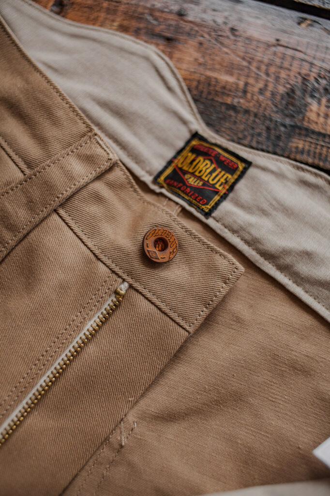 Work Pants Type IV – 9 Oz Khaki Selvedge Kuroki – Oldblue Co.