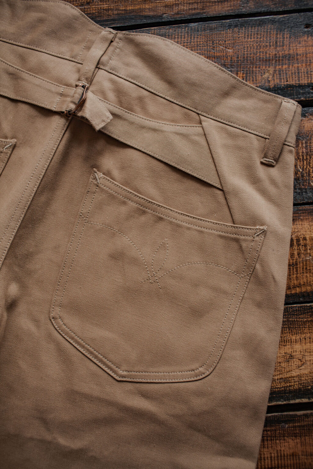 Work Pants Type IV – 9 Oz Khaki Selvedge Kuroki – Oldblue Co.