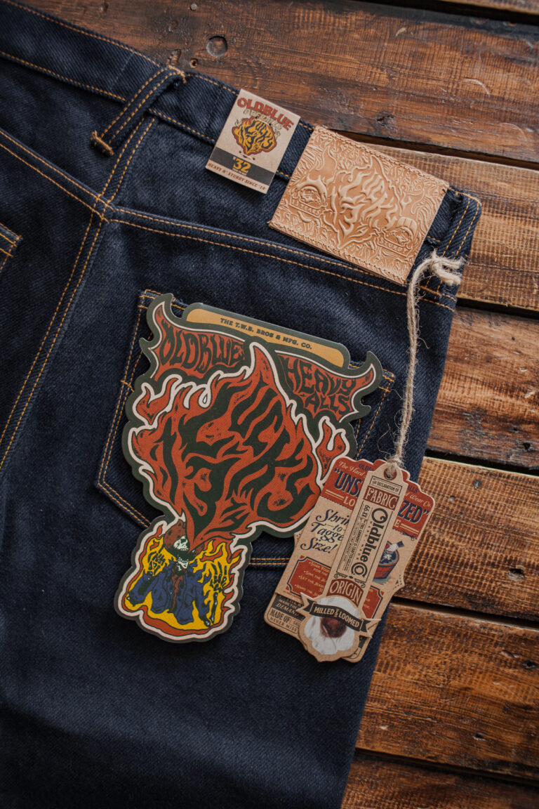 7.75″ Cut – 20.6 Oz Dust Devil Selvedge IDBK – Oldblue Co.