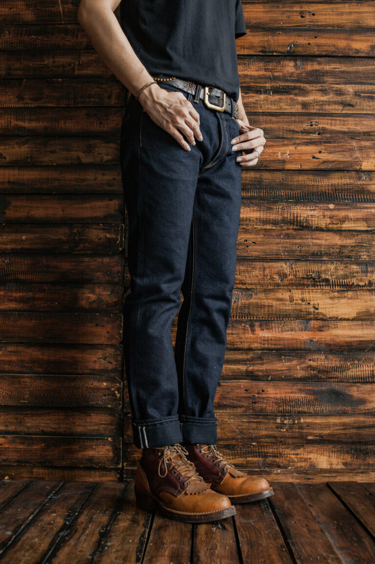 7.75″ Cut – 20.6 Oz Dust Devil Selvedge IDBK – Oldblue Co.
